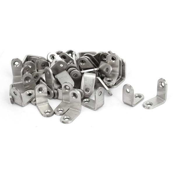 30mm Length Stainless Steel 90 Degree L Shaped Angle Bracket Brace ...