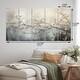 Designart "Tree Monochrome Ethereal Reverie I" Floral Multipanel Canvas ...