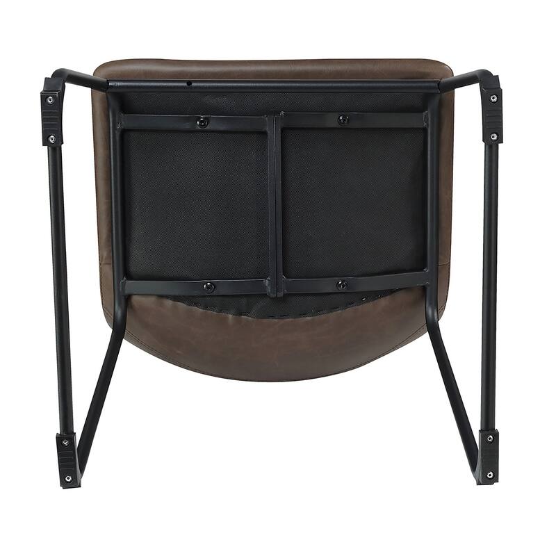 Hammond Industrial Brown Faux Leather Stools (Set of 2) - Overstock ...
