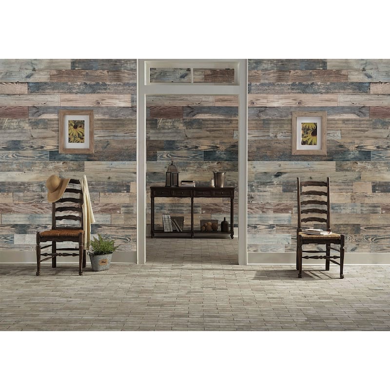 Rustic Look Naturally Weathered Reclaimed Barn Wood Panels - 14pc ...