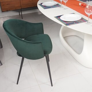 Puff Paste Harmony Upholstery Dining Chair with Conic Legs (Set of 2 ...