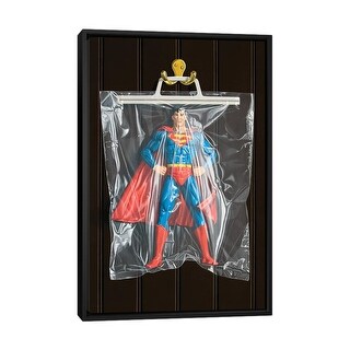 iCanvas "Clark Kent (Dark Background)" by Simon Monk Framed - Bed Bath ...