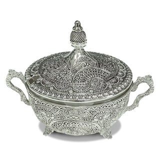 Dish Silver Plated Filigree With Spoon - Multi-Color - Bed Bath ...