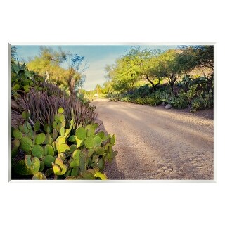 Stupell Roadside Greenery Botanicals Arid Desert Cactus Plants Wood ...