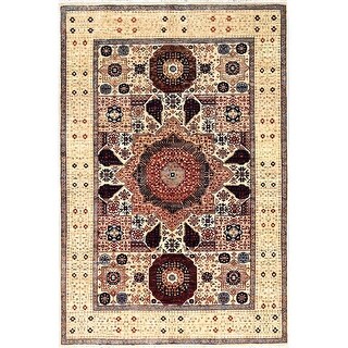 Shahbanu Rugs Rice White 200 KPSI Natural Dyes Hand Knotted 14th ...