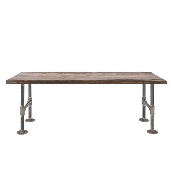 PIPE DECOR Live Edge Wood Bench with Authentic Industrial Pipe Legs ...