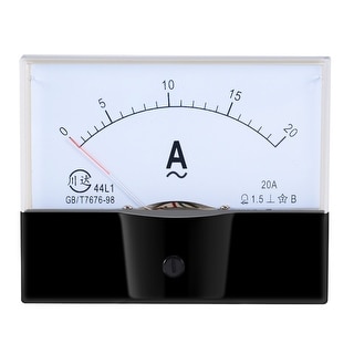 AC 0-20A Analog Panel Ammeter Gauge Ampere Current Meter 44L1 1.5 Error Margin - 20A(100x80mm ...