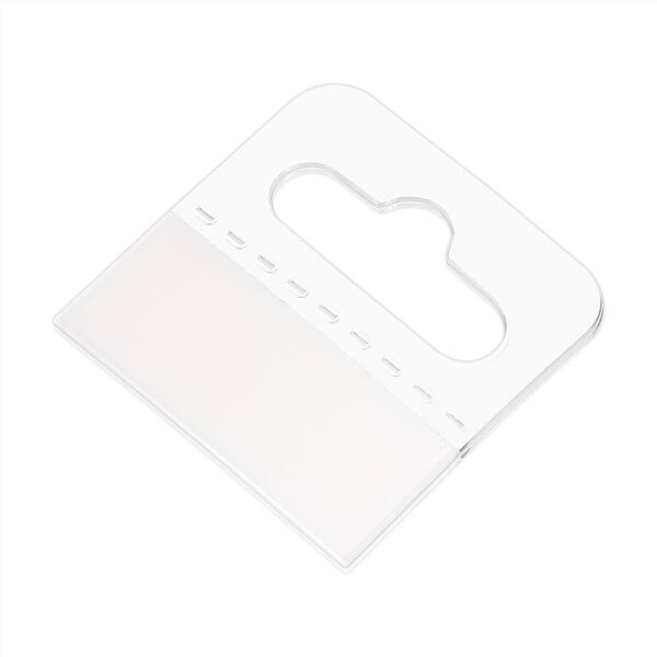 Clear Self Adhesive Hang Tab Hook, 30x30mm Display Folding Tabs 100pcs ...