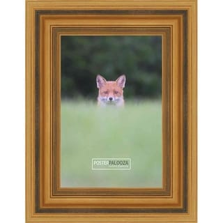 14x18 Traditional Gold Complete Wood Picture Frame with UV Acrylic ...