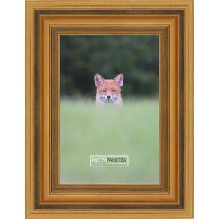 25x30 Traditional Gold Complete Wood Picture Frame with UV Acrylic ...