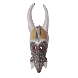 Novica Handmade Traditional Antelope African Wood Mask - Bed Bath ...