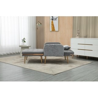 Convertible Bed Chair & Ottoman Sets and Comfy Tufted Chaise Lounge ...