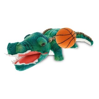 DolliBu Huggable Alligator Stuffed Animal with Basketball Plush Toy ...