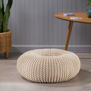Knited Pouf - Bed Bath & Beyond - 40941129