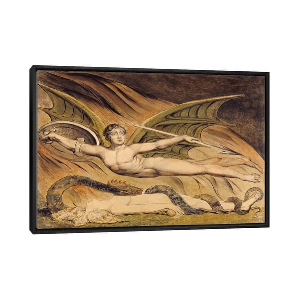 iCanvas "Satan Exulting Over Eve" by William Blake Framed Canvas Print ...