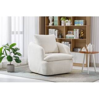 Chenille Rotating Single Person Sofa with Comfortable Armrests - Bed ...