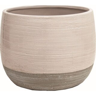 Grey Glossy Top And Matte Grey Bottom Planter - Bed Bath & Beyond ...
