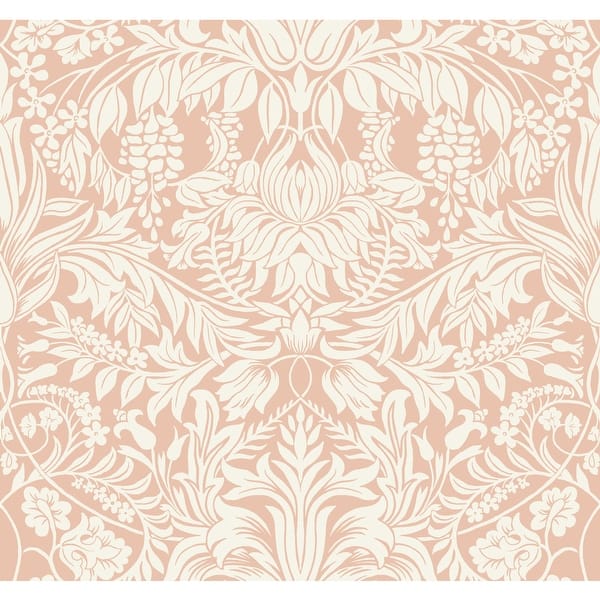 Ronald Redding Lockwood Damask Blush Wallpaper - Bed Bath & Beyond ...