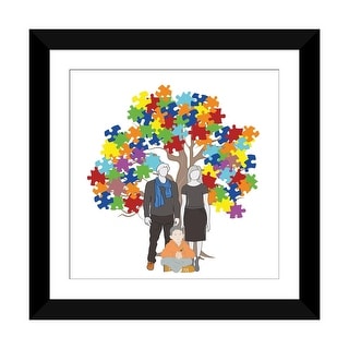iCanvas "Autism Awareness Tree With Family" by kitvitaly - Bed Bath ...