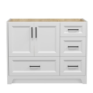 42" Solid Wood Bathroom Vanity Without Top Sink,Bathroom Vanity Base ...