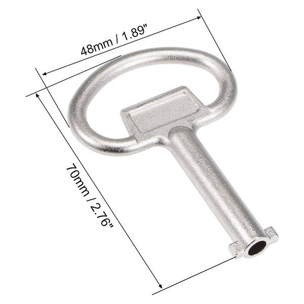 Electrical Cabinet Key 5.5mm Hole Zinc Alloy Water Meter Box Safety Key ...