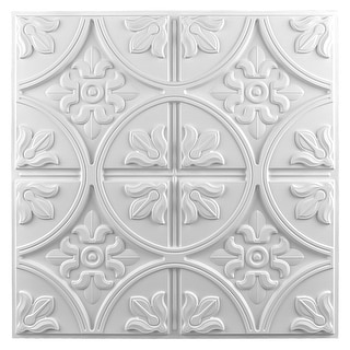 Art3d 2x2 PVC Decorative Ceiling Tile, 3D Ceiling Panel Fancy Flower ...