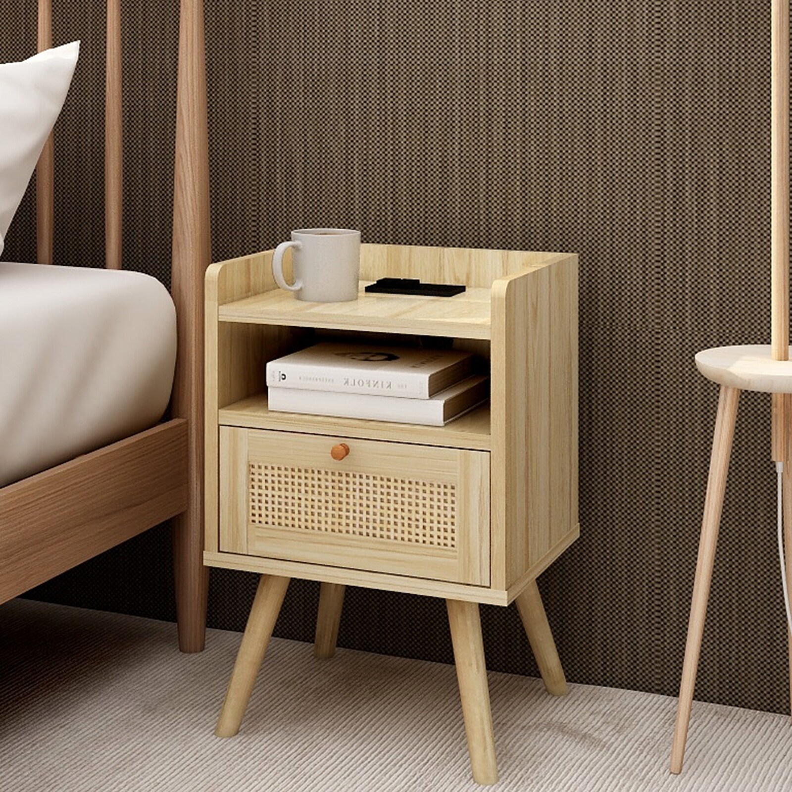 SAFAVIEH Toby White End Table - 16.9" x 14.2" x 29.7" - On Sale - Bed ...