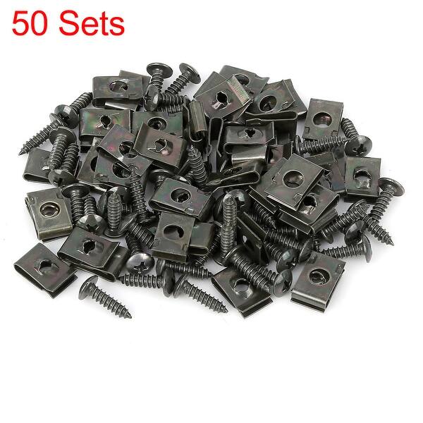 50 Set 4.2x16mm U Clip Screw Assortment Dash Trim Metal Interior - Army ...