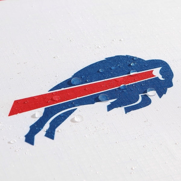 Buffalo Bills NFL Licensed Step-Repeat Textured Fabric Shower Curtain ...