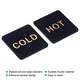 Self Stick Hot/Cold Water Label, Acrylic Waterproof Adhesive Sticker ...