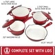 7-Piece Enameled Cast Iron Cookware Set - Nonstick - Bed Bath & Beyond ...