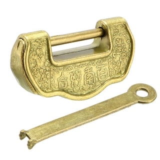 33mm Body Wide Padlock Antique Chinese Old Style Zinc Alloy - 33mm ...