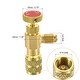 Charging Valve 1/4 SAE Male 5/16 SAE Female Thread Adapter Shut-off ...