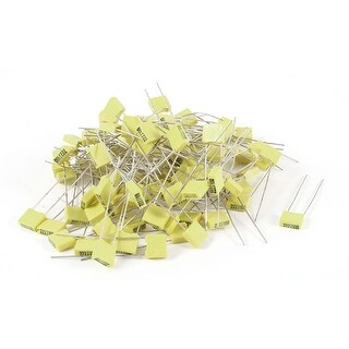 100 Pieces 100V 2.2NF 5mm Pitch Metal Lead Box Type Correction ...