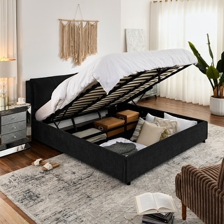 Storage Upholstered Hydraulic Platform Bed - Bed Bath & Beyond - 43804847