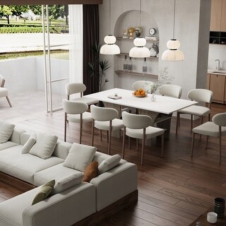 Transformative Dining and Workspace Table - Adjustable 60"-77.2" Width ...