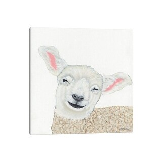 iCanvas "Smiling Sheep" by Ashley Justice Canvas Print - Bed Bath ...