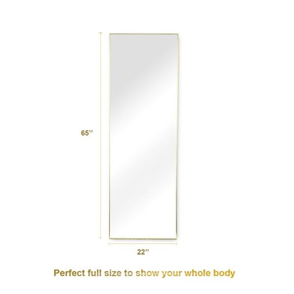 Full Length Mirror, Floor Mirror with Stand,Wall-Mounted Dressing ...