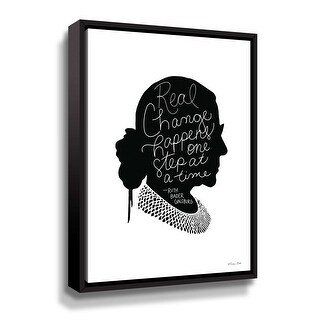 Real Change RBG Gallery Wrapped Floater-framed Canvas - Bed Bath ...