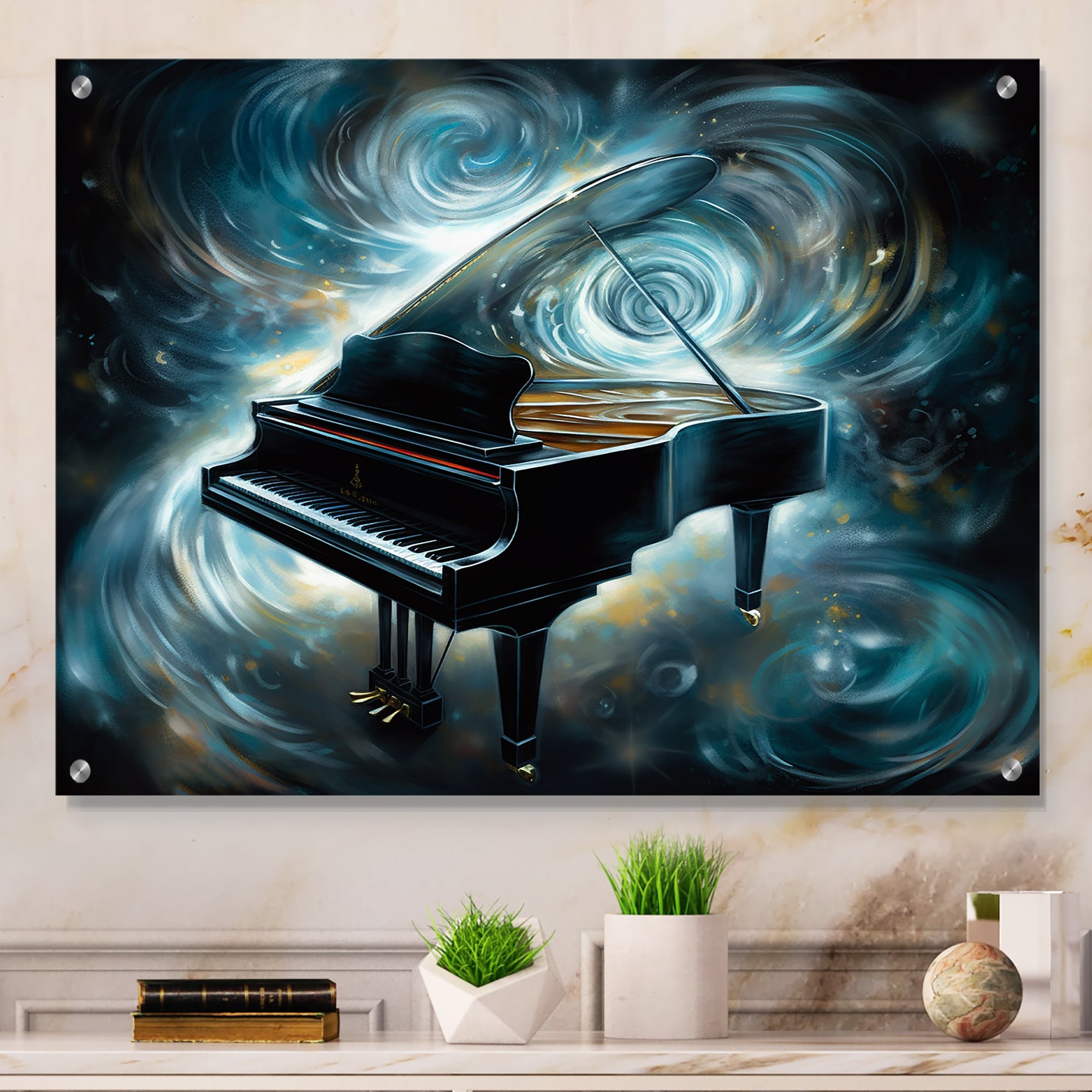 abstract piano
