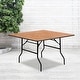 48-inch Square Wood Folding Banquet Table - Overstock - 10611493