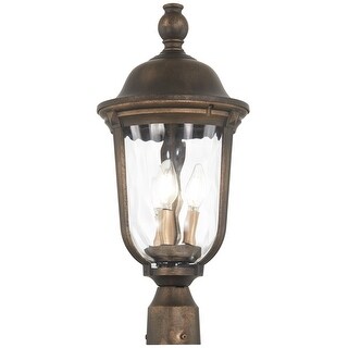The Great Outdoors Havenwood 3 Light 21" Tall Outdoor Single Head Post ...