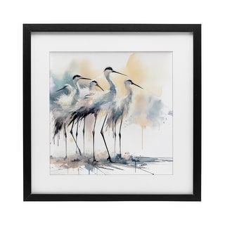 Stupell Coastal Serenity Sea Birds Under Glass Framed Design By Sally ...
