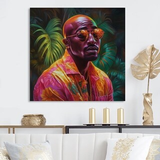 Designart "2Pac Miami Vibes I" Men Wall Art Prints - Bed Bath & Beyond ...