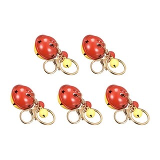 5Pcs Pet Bells, 4cm/1.57" Dia Carbon Steel Jingle Bell for DIY Yellow ...