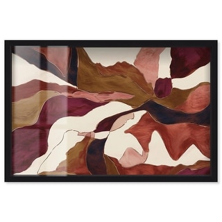 Collage of a Red World II Boho Decor Shadowbox Print by Art Remedy ...