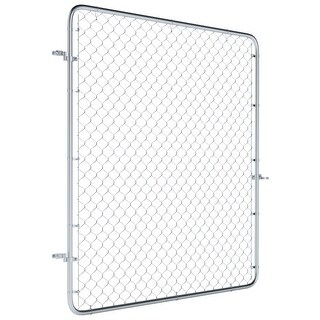 Outdoor Galvanized Steel Garden Gate with Adjustable Width and Sturdy ...