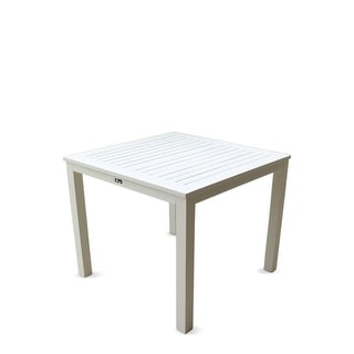 Courtyard Casual Skyline Aluminum Outdoor Square Dining Table - Bed ...