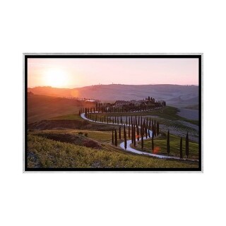 iCanvas "Sunset Over Tuscany Hills" by Matteo Colombo Framed - Bed Bath ...