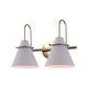 Talia Mid-Century Modern Metal Shade Vanity Light - Bed Bath & Beyond ...